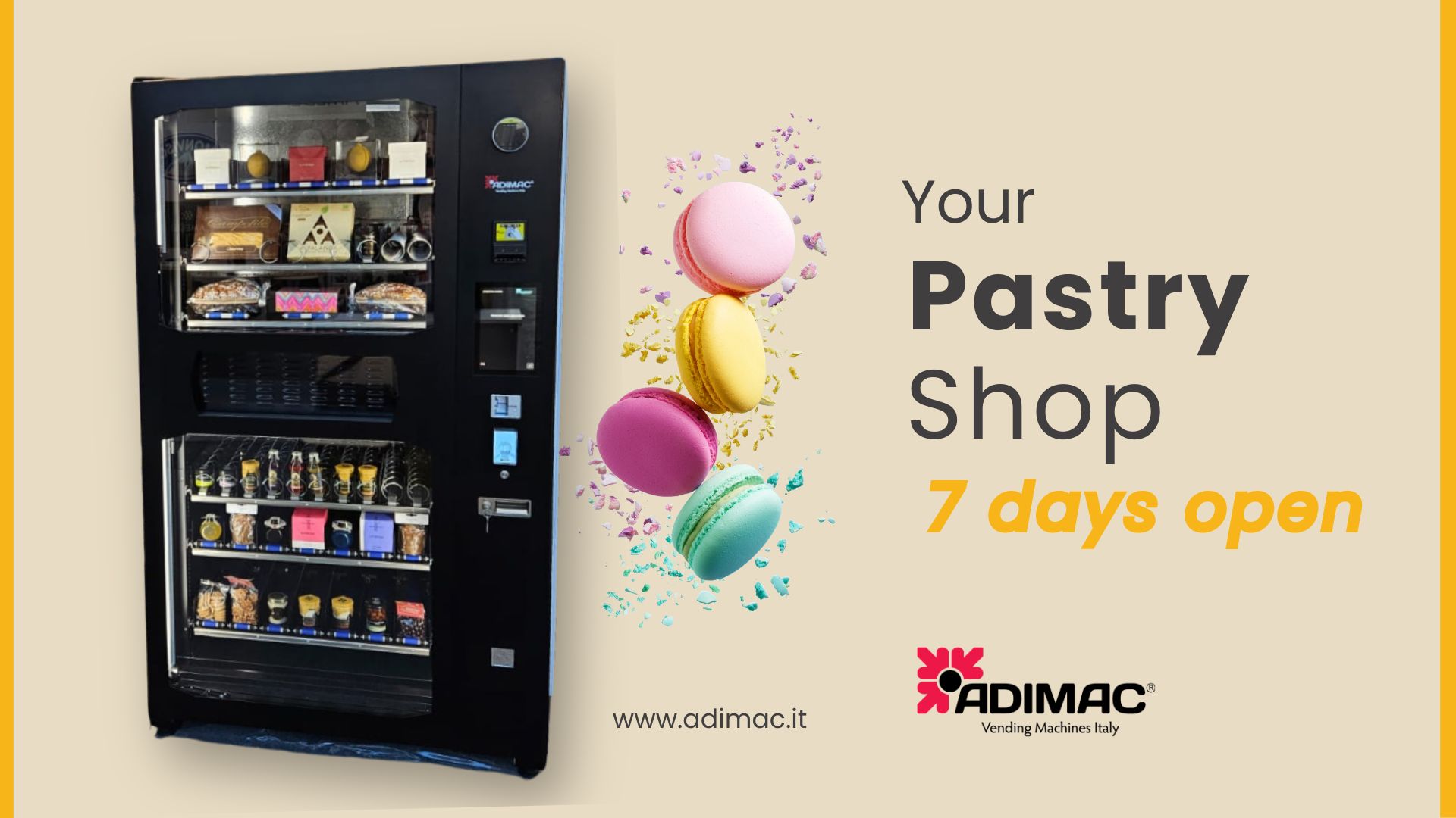 Distributeur automatique pâtisserie artisanale